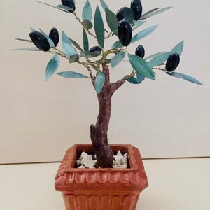 Olive Tree in Clay Pot Home Decor Decoration Gift Art Deco - Etsy