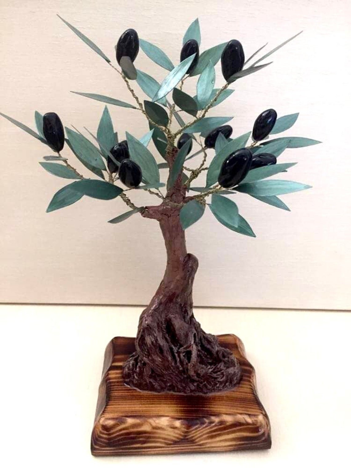 Olive Tree in Natural Shades Olive Tree sculpture Art Deco | Etsy