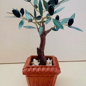 Olive Tree in Clay Pot Home Decor Decoration Gift Art Deco - Etsy