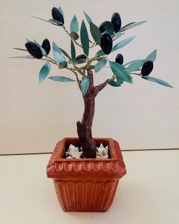 Olive Tree in Clay Pot Home Decor Decoration Gift Art Deco - Etsy