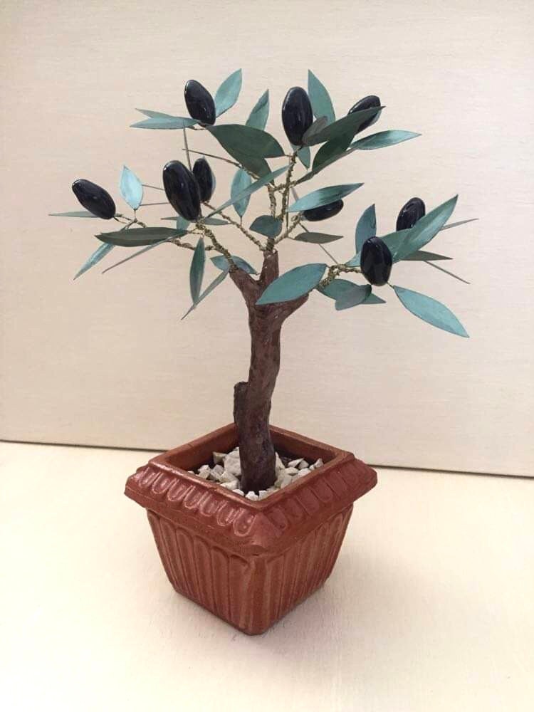 Olive Tree in Clay Pot Home Decor Decoration Gift Art Deco | Etsy