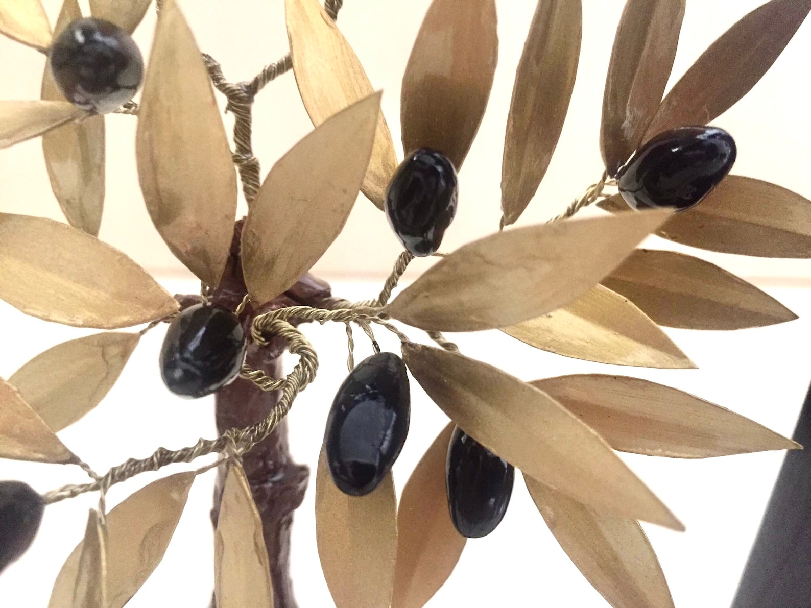 Golden Olive tree in wooden frame Home Decor Decoration | Etsy