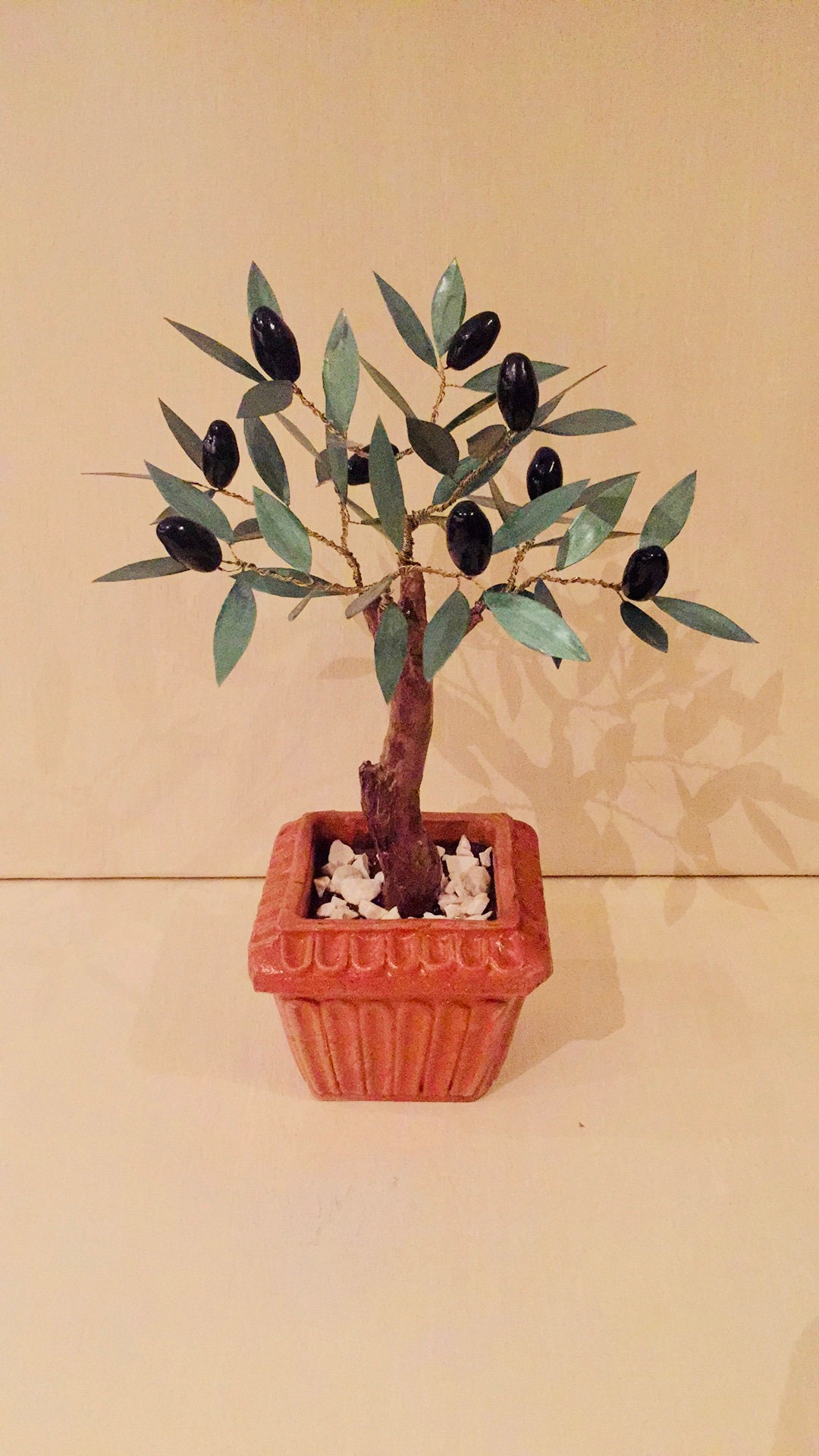 Olive Tree in Clay Pot Home Decor Decoration Gift Art Deco - Etsy