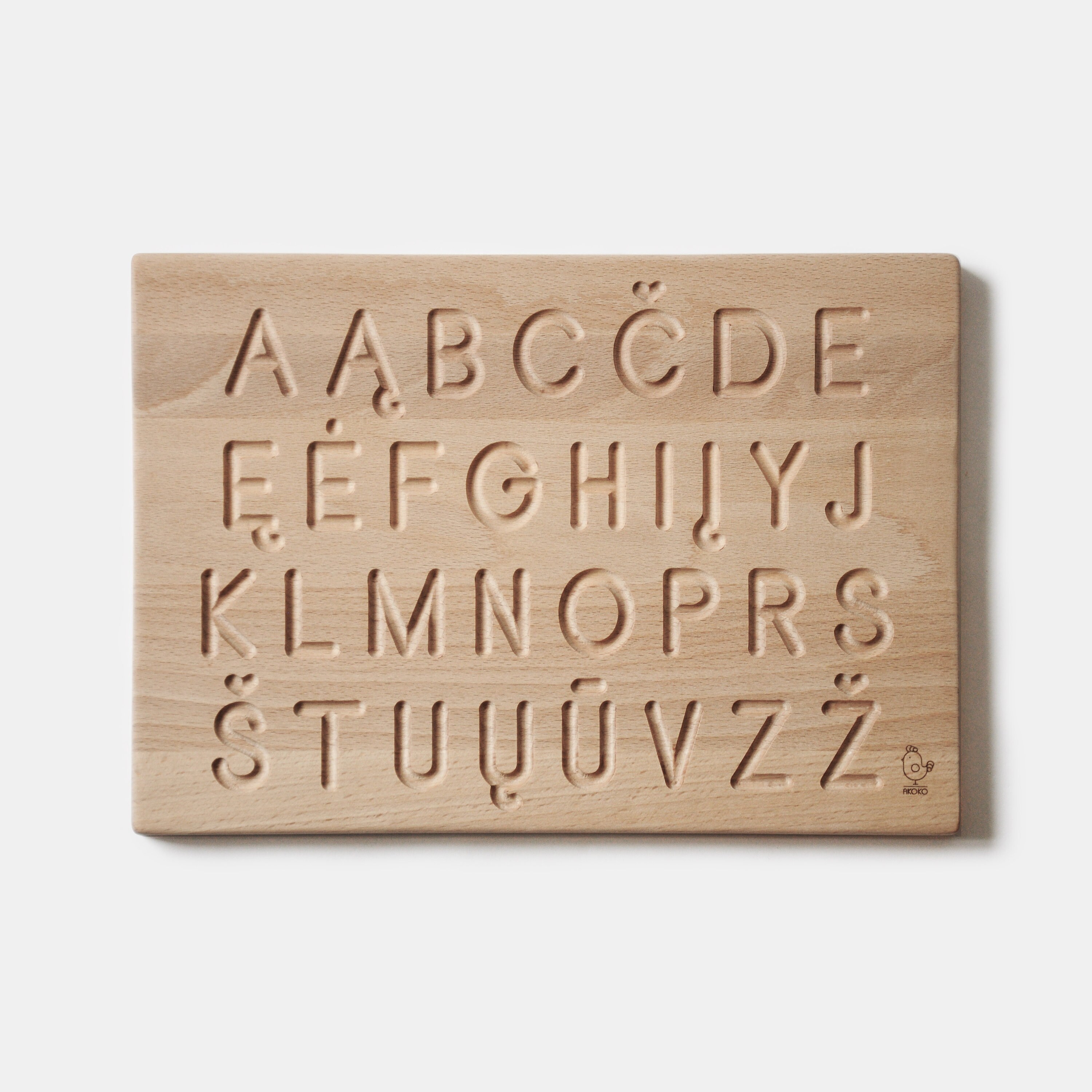Reversible Lithuanian Alphabet Tracing Board Double-sided - Etsy