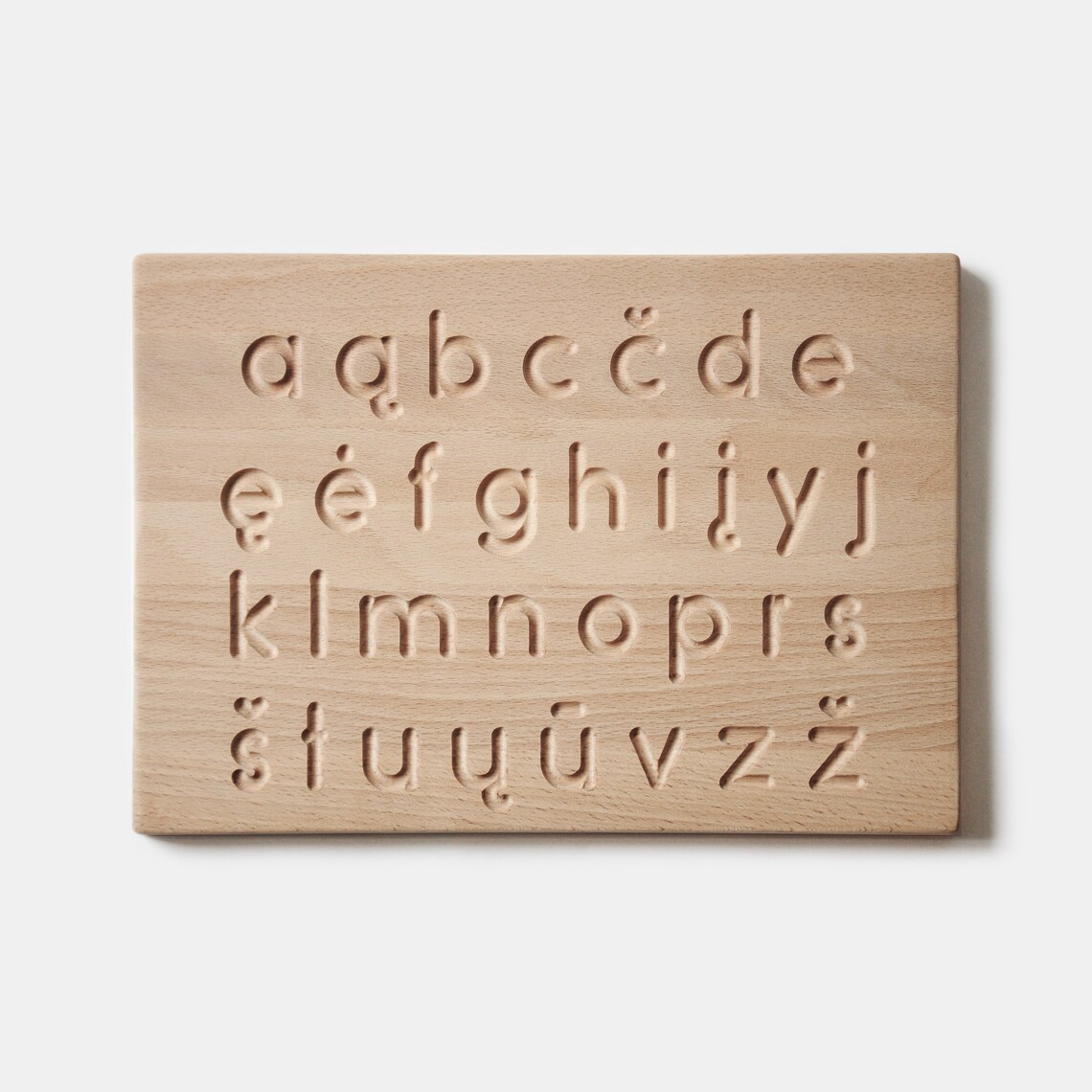 Reversible Lithuanian Alphabet Tracing Board Double-sided - Etsy