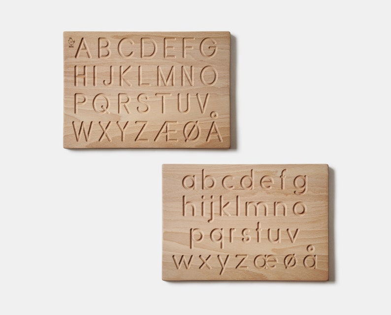 Double-sided Danish Alphabet Tracing Board Reversible - Etsy