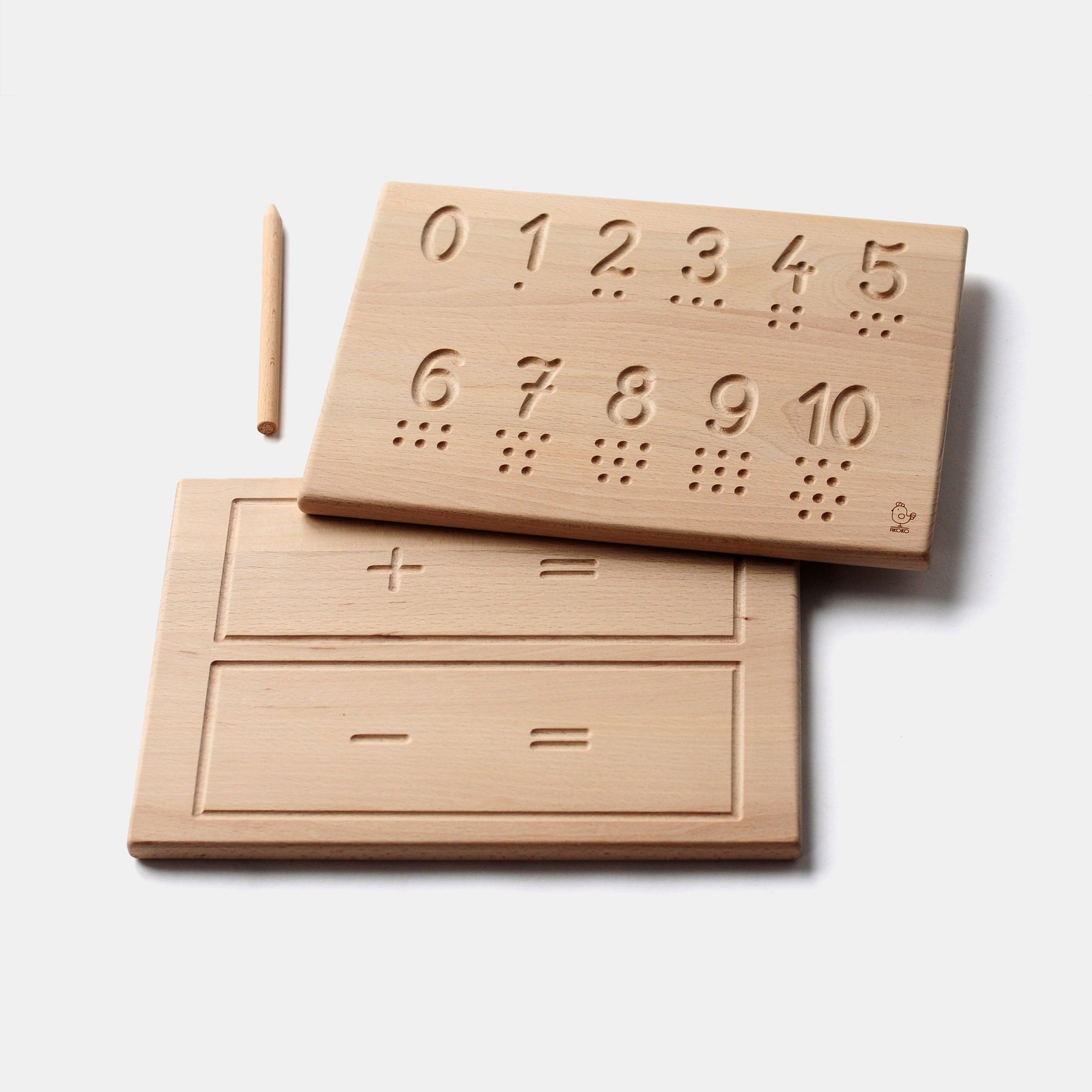 Number tracing board double-sided educative toy counting | Etsy