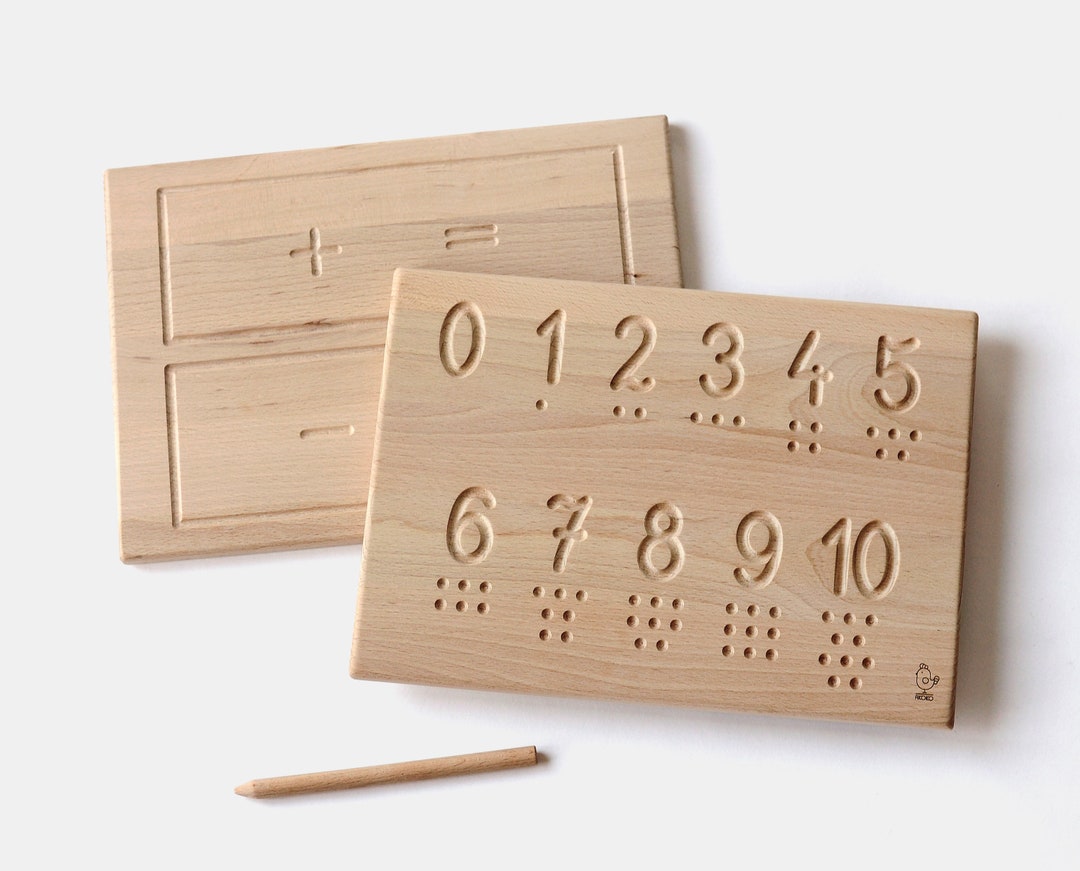 Number Tracing Board, Double-sided, Educative Toy, Counting Learning ...