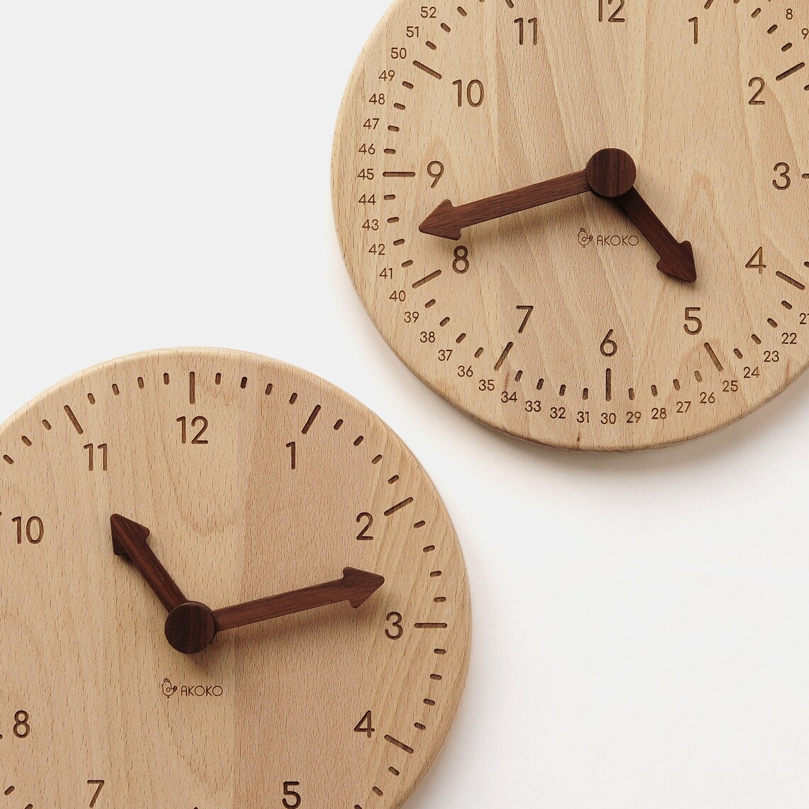 Wooden Toy Clock Learning to Tell the Time Game | Etsy