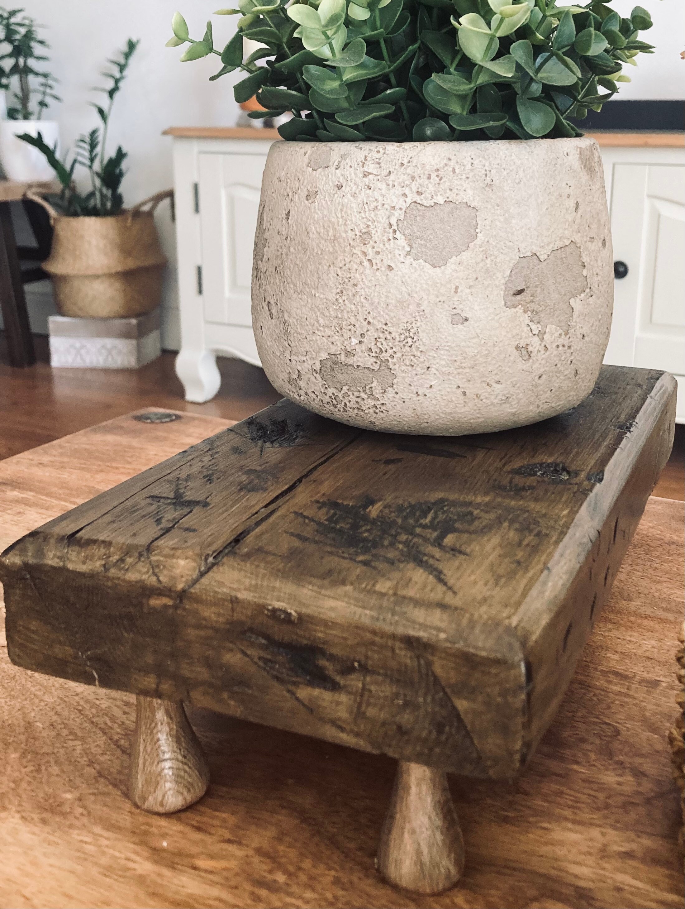 Rustic Wooden Display Stand / Riser. Soap Stand. Decorative Raised Tray ...