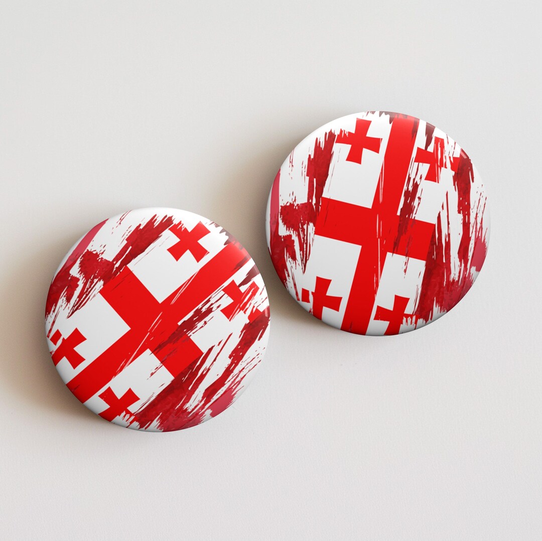 Georgia Flag Pin Button - Patriotic Collectible Badge - Etsy
