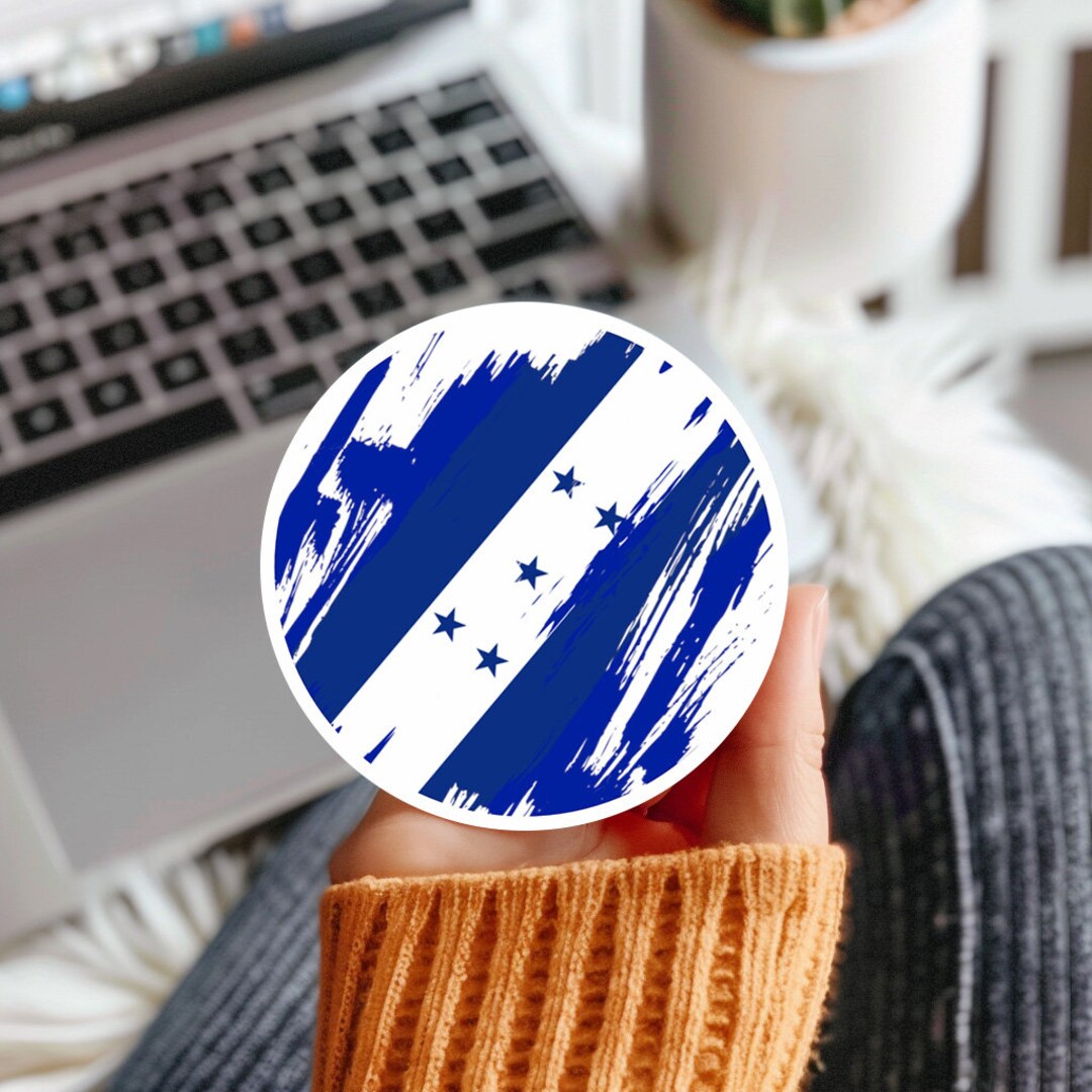 Honduras Flag Sticker, Laptop Sticker, Helmet Sticker, Guitar Sticker ...