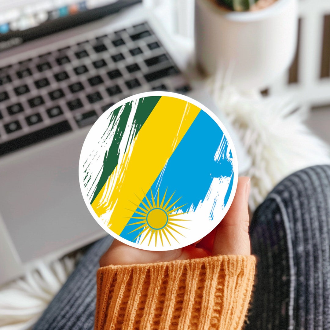 Rwanda Flag Sticker, Premium Vinyl, Laptop Decal - Etsy
