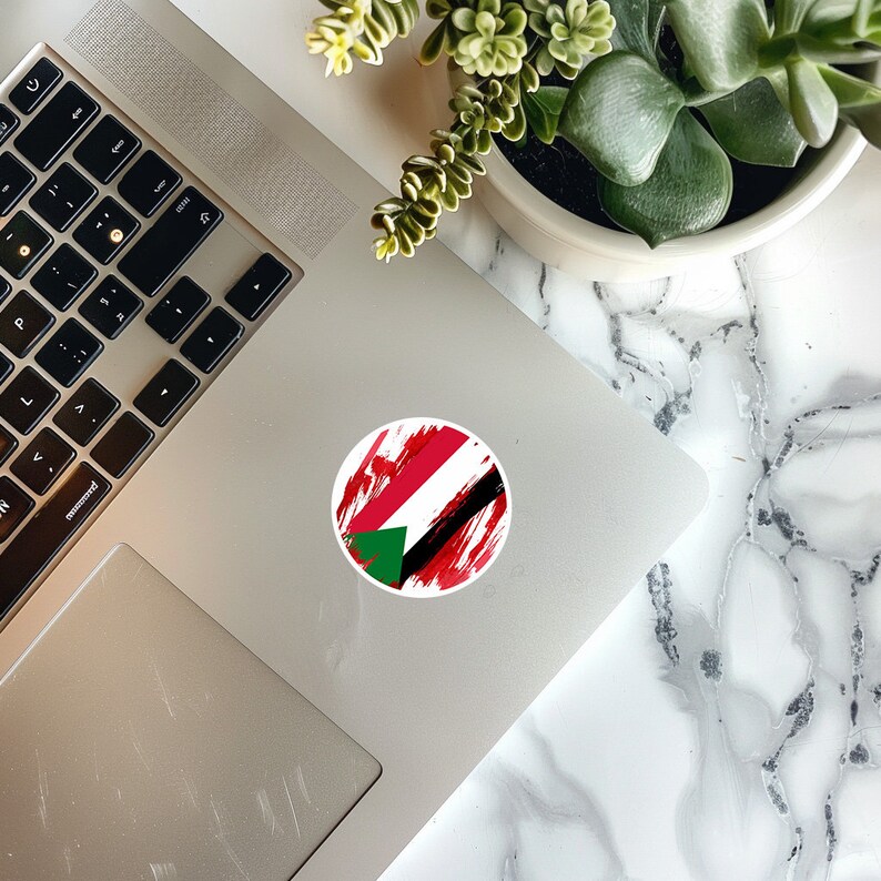 Sudan Flag Sticker, Premium Vinyl, Water Resistant Decal - Etsy