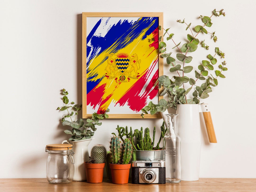 Chad Flag Art Print | Patriotic Home Decor (unframed) - Etsy