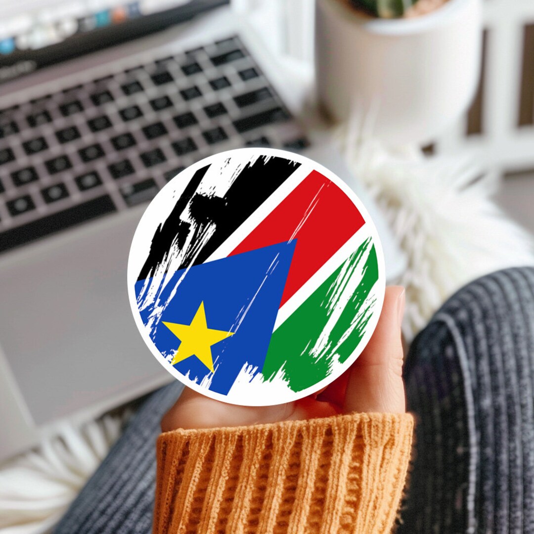 South Sudan Flag Sticker, Premium Vinyl Decal - Etsy