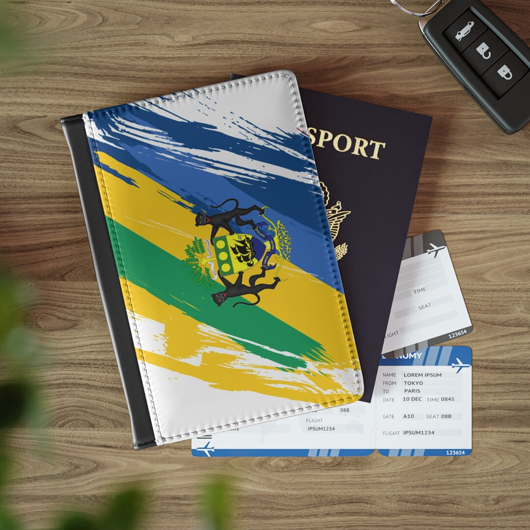 Gabon Flag Passport Holder, Traveler's and Expats' Essential, Study ...