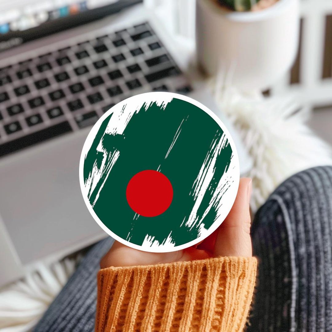 Bangladesh Flag Sticker, Laptop Sticker, Helmet Sticker, Guitar Sticker ...