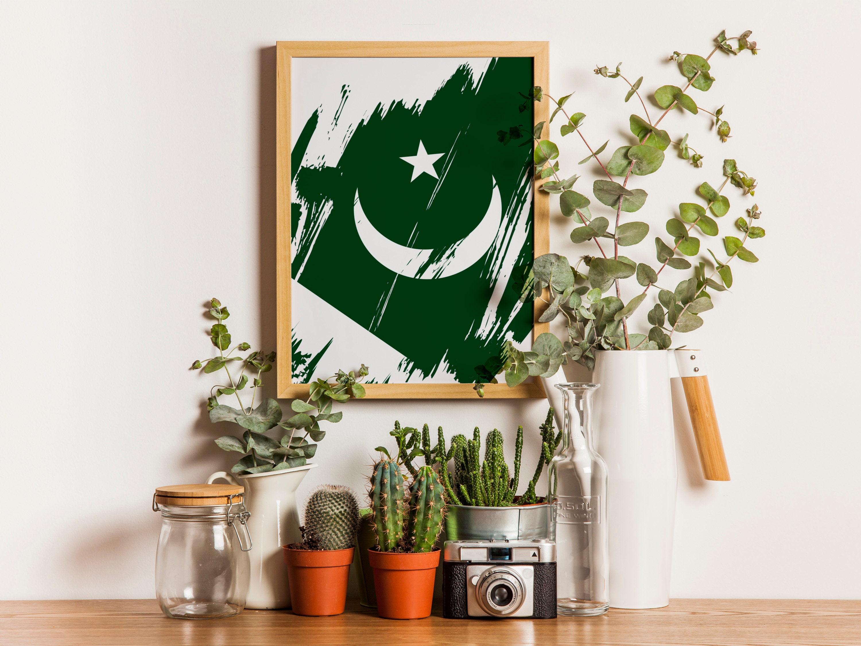 Pakistan Flag Print | Pakistan Poster | Pakistan Wall Art Print ...