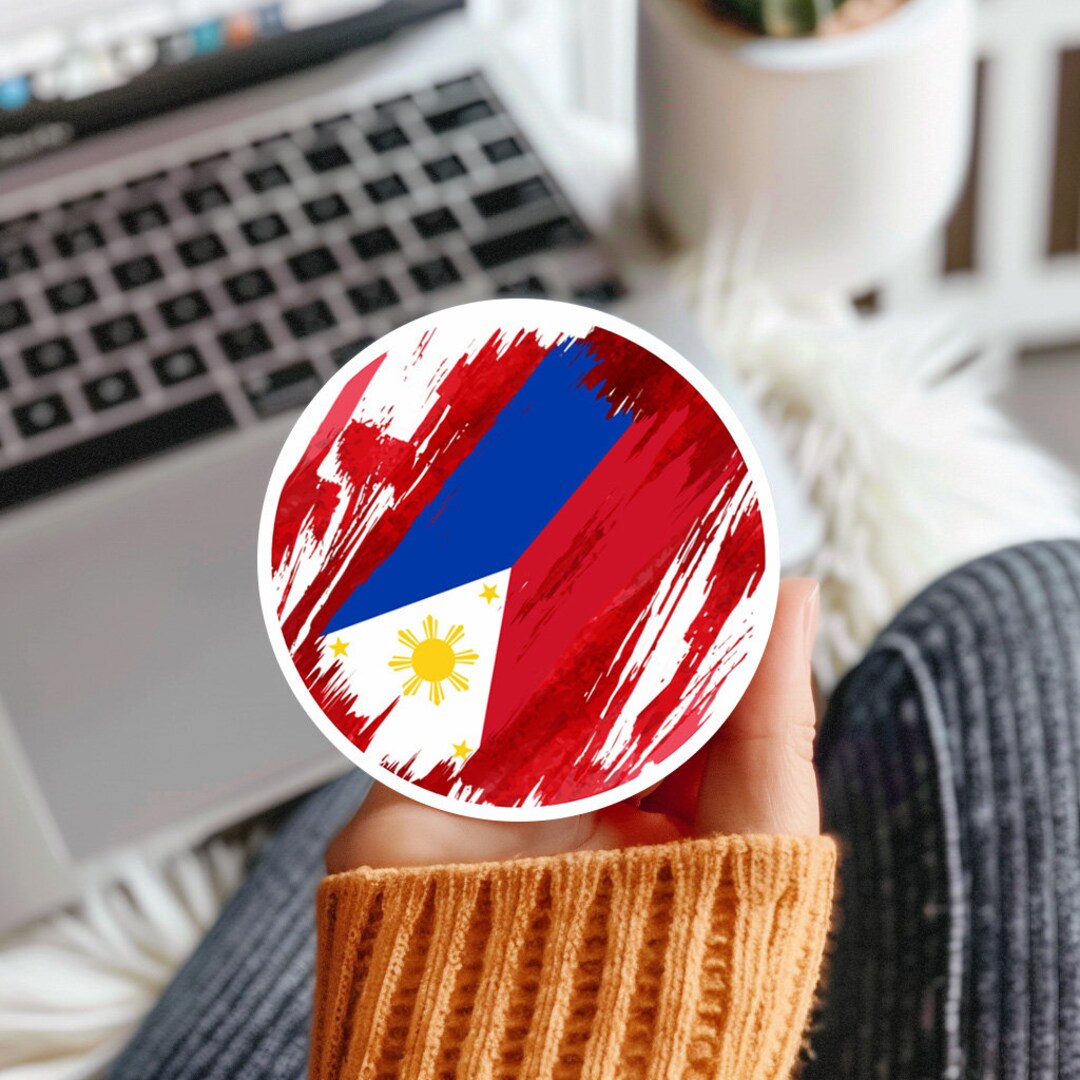 Philippines Flag Sticker, Laptop Sticker, Helmet Sticker, Guitar ...