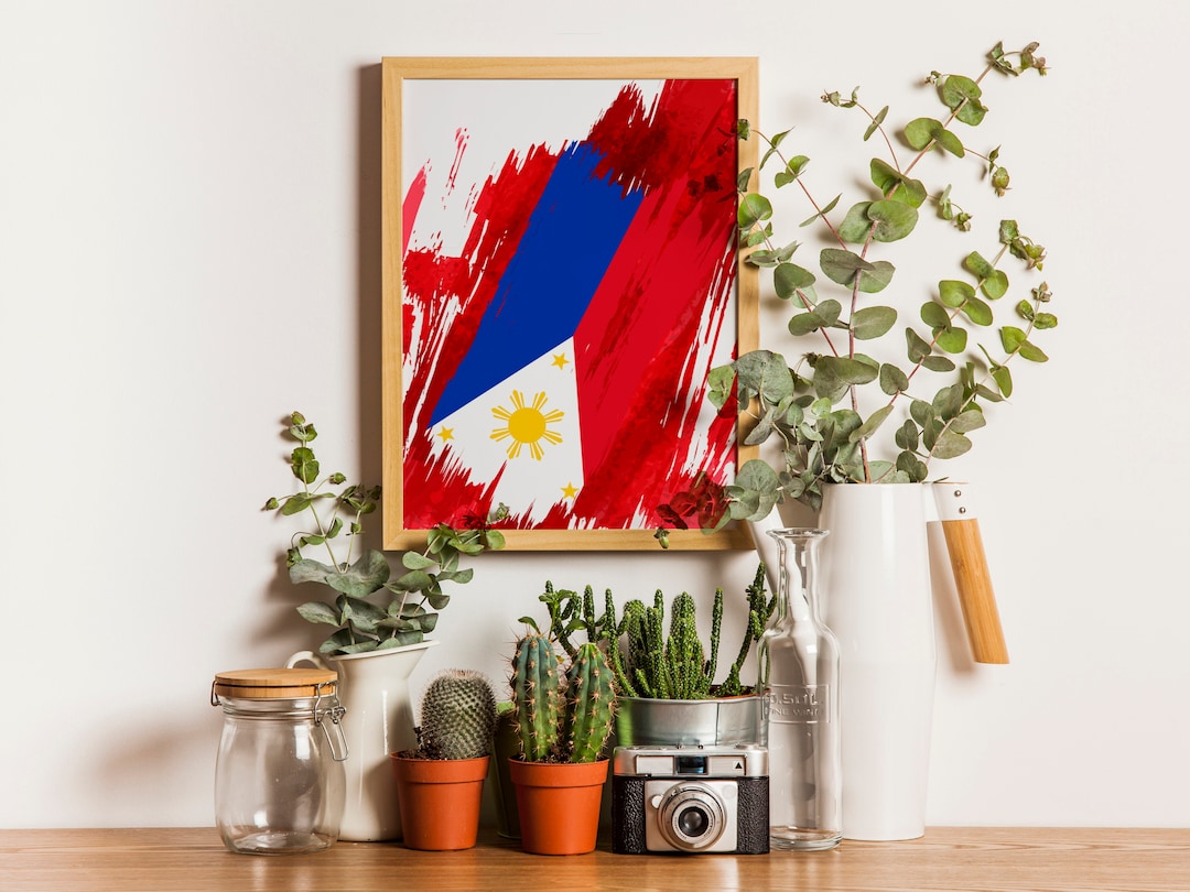 Philippines Flag Art Print | Patriotic Home Decor (unframed) - Etsy