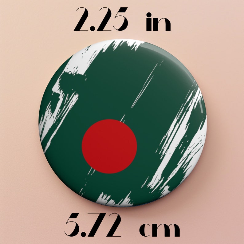 Bangladesh Flag Pin Button Custom Pinback, Patriotic Campaign Buttons ...