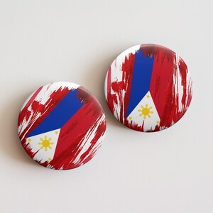 Philippines Flag Pin – Patriotic Metal Pinback Button - Etsy