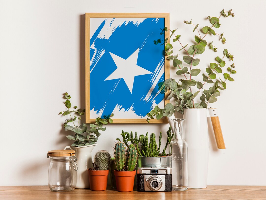 Somalia Flag Print | Somalia Poster | Somalia Wall Art Print | Somalia ...