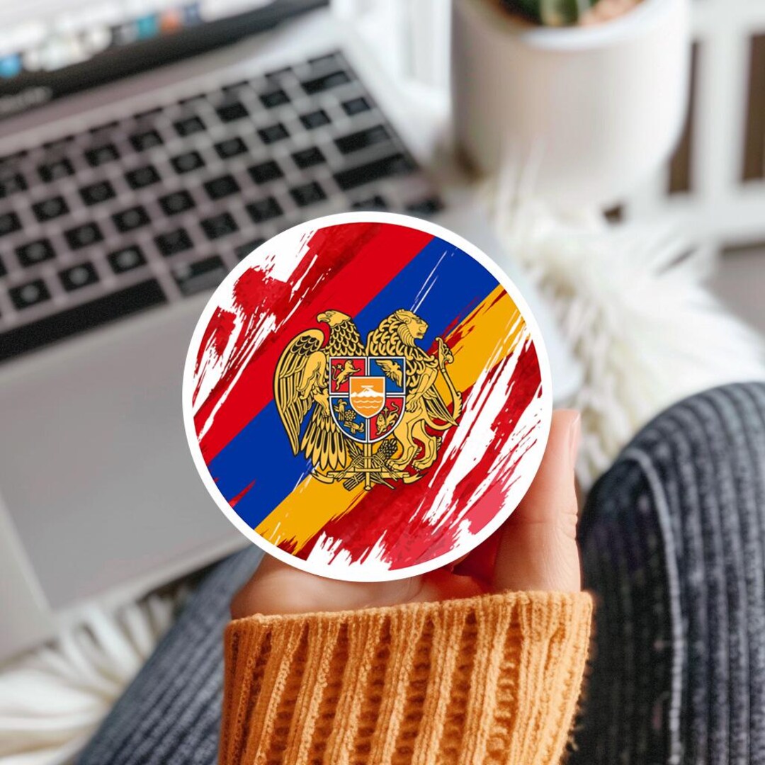 Armenia Flag Vinyl Sticker, Laptop, Water Bottle Decal - Etsy