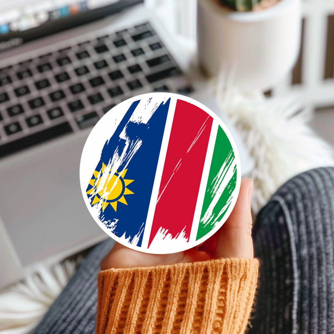Namibia Flag Sticker, Laptop Sticker, Helmet Sticker, Guitar Sticker ...