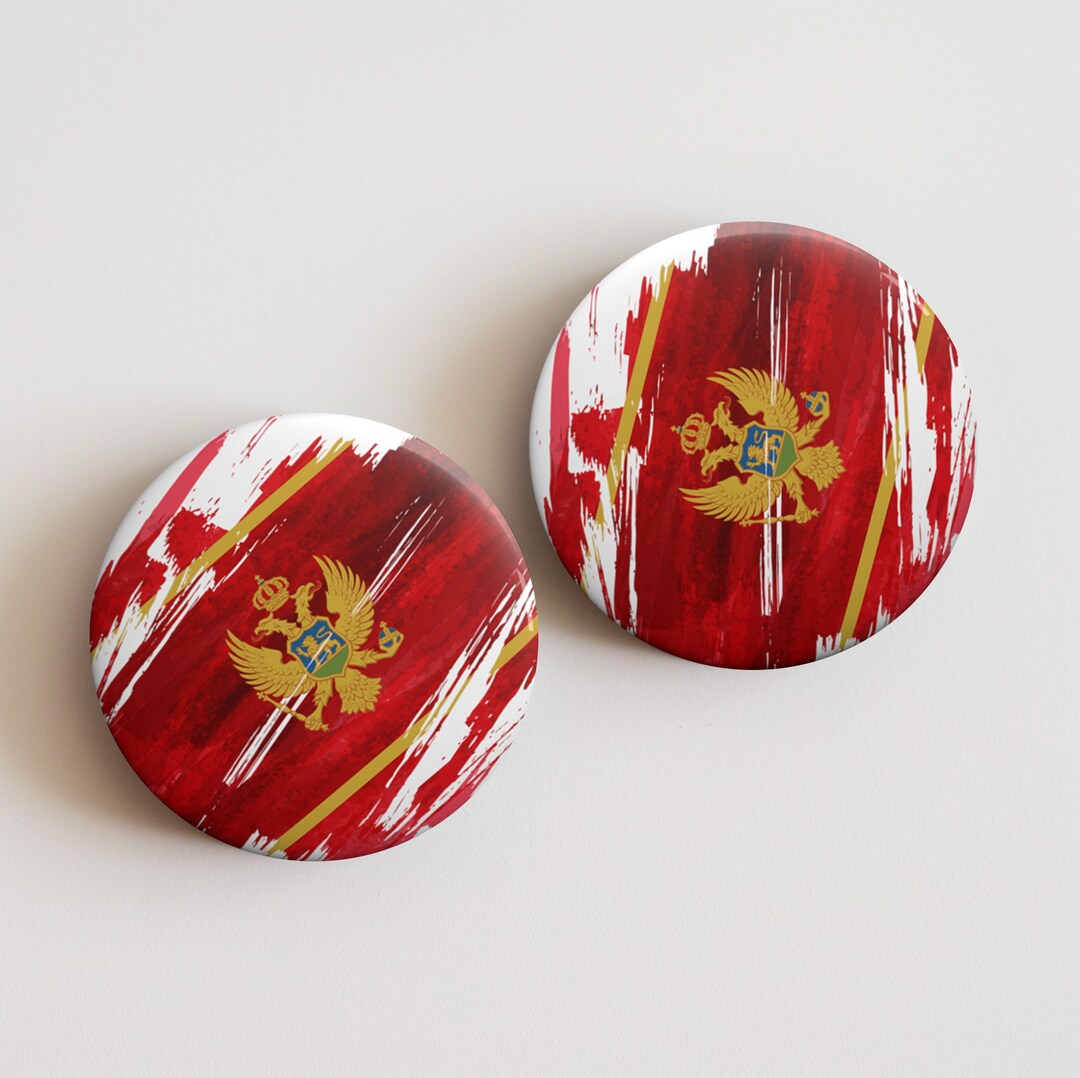 Montenegro Flag Pin – Patriotic Metal Pinback Button - Etsy