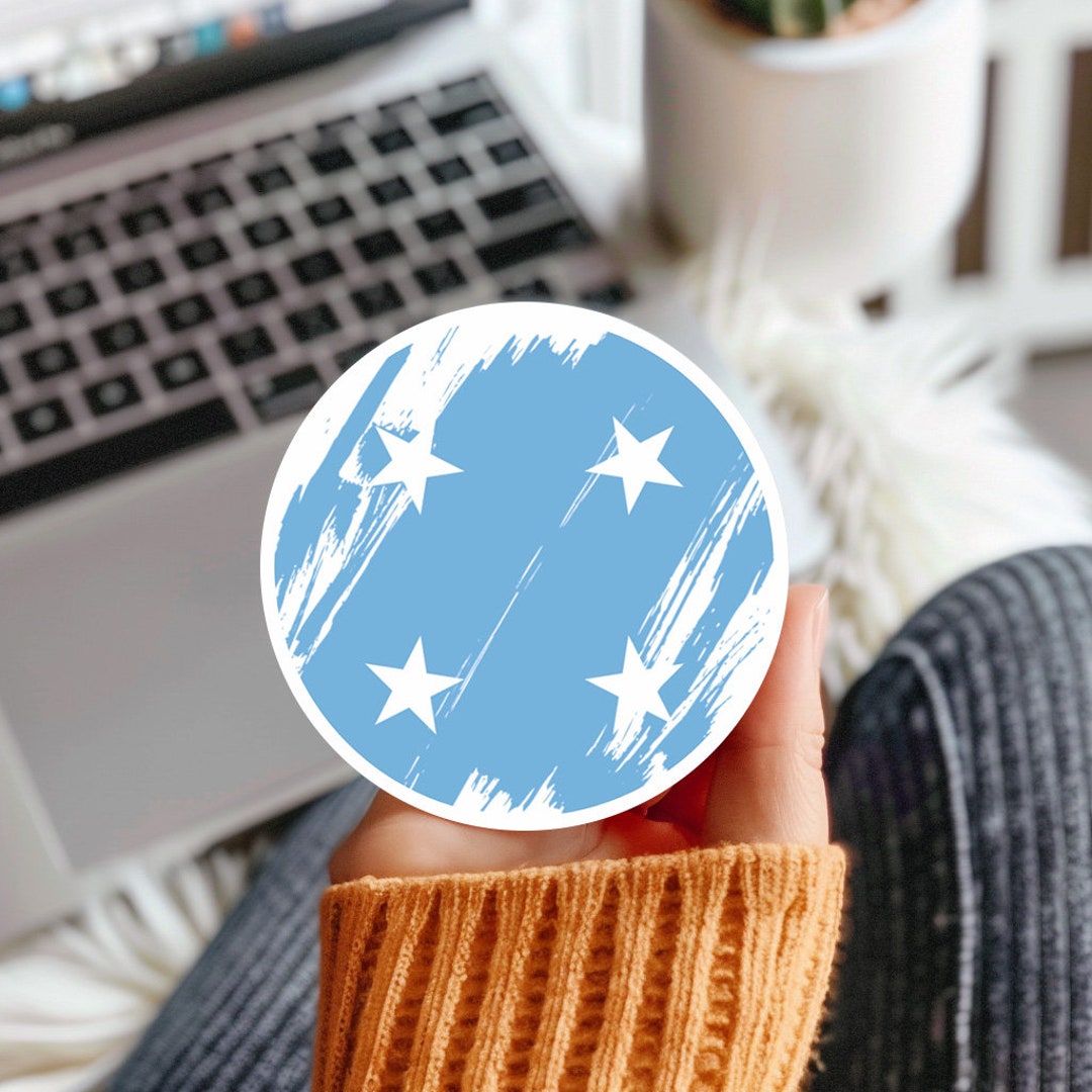 Micronesia Flag Sticker, Laptop Sticker, Helmet Sticker, Guitar Sticker ...