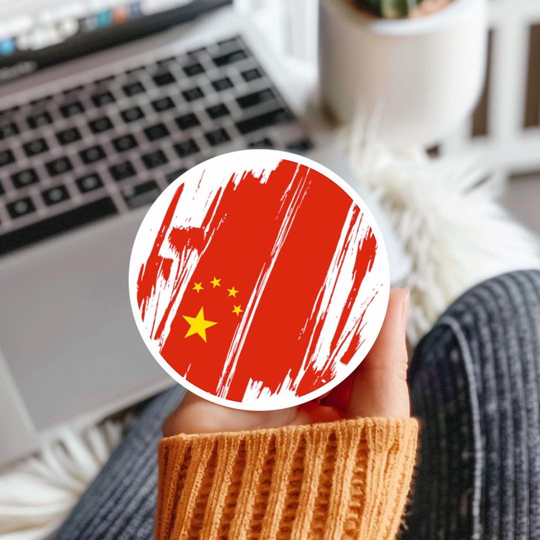 China Flag Vinyl Sticker, Weather Resistant Decal - Etsy