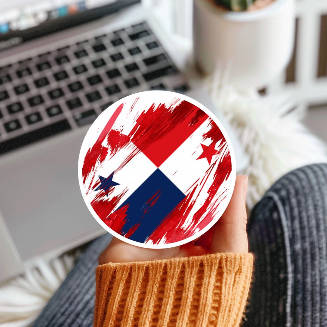 Panama Flag Sticker, Laptop Sticker, Helmet Sticker, Guitar Sticker ...