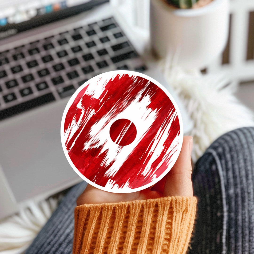Japan Flag Vinyl Sticker, Weatherproof Decal - Etsy