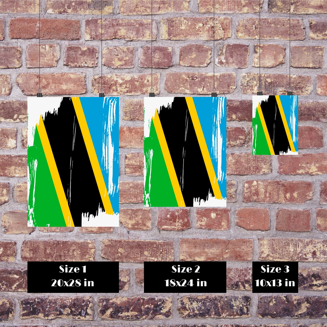Tanzania Flag Art Print | Patriotic Home Decor (unframed) - Etsy