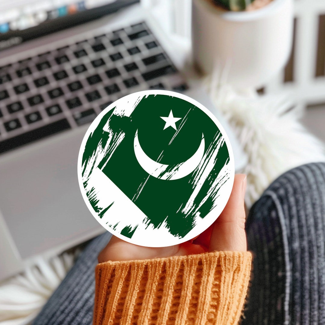 Pakistan Flag Sticker, Laptop Sticker, Helmet Sticker, Guitar Sticker ...