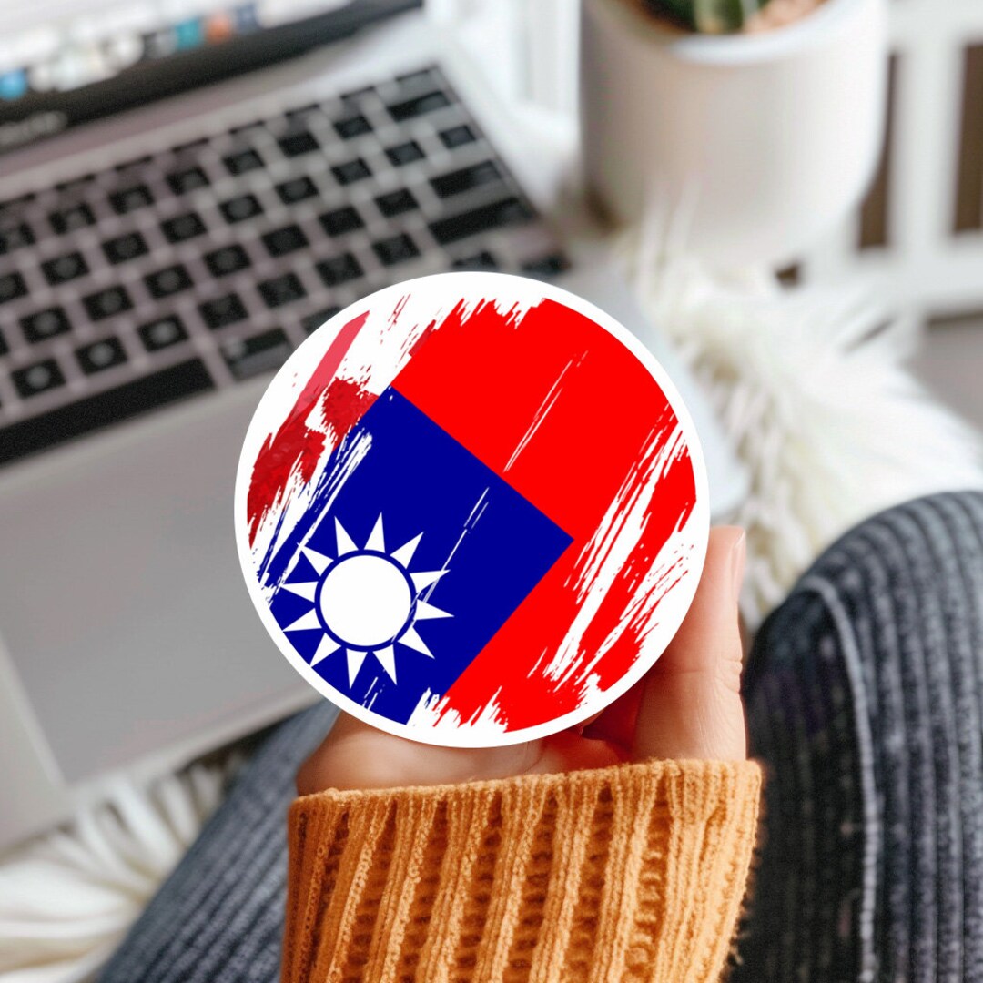 Taiwan Flag Sticker, Laptop Sticker, Helmet Sticker, Guitar Sticker ...