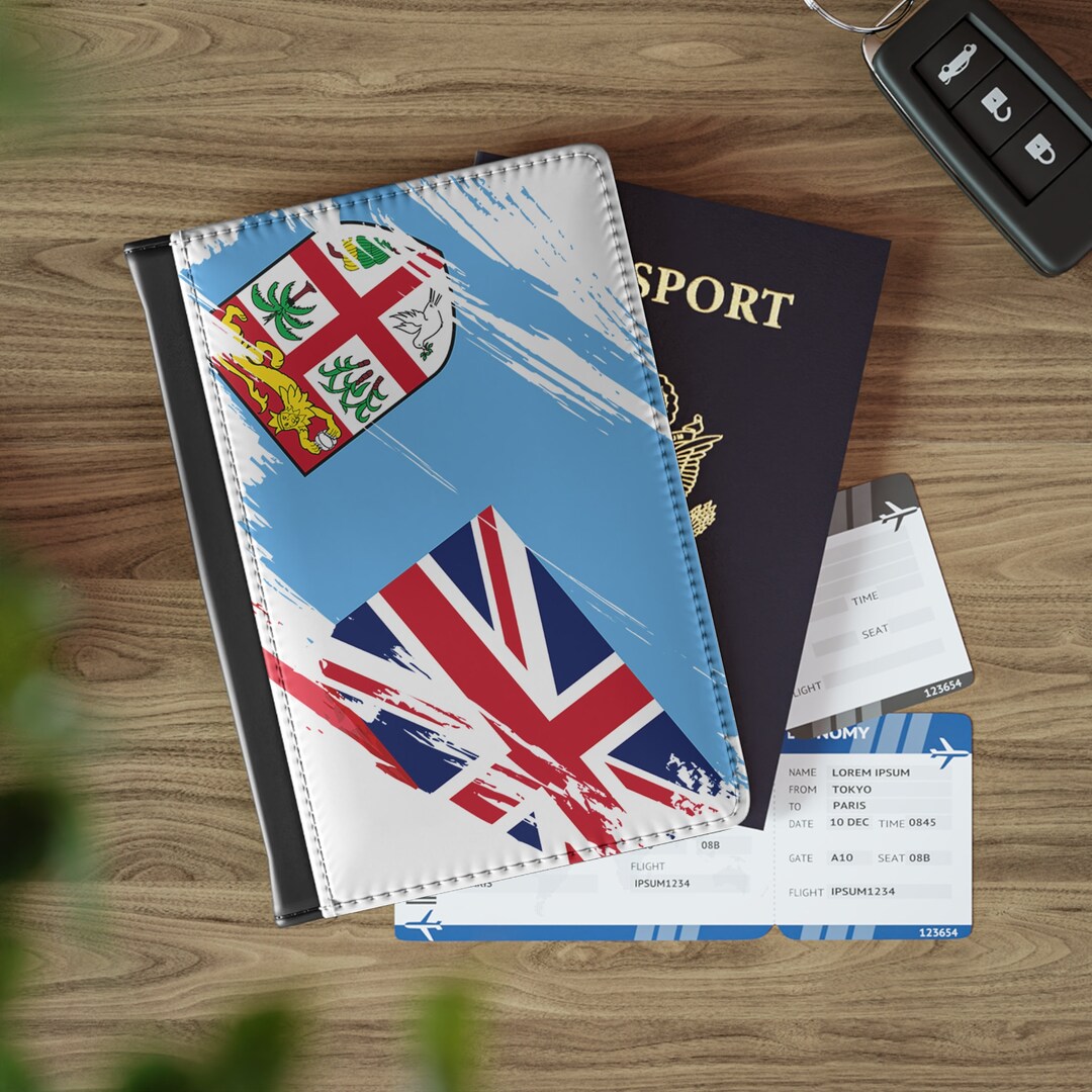 Fiji Flag Passport Holder, Traveler's and Expats' Essential, Study ...