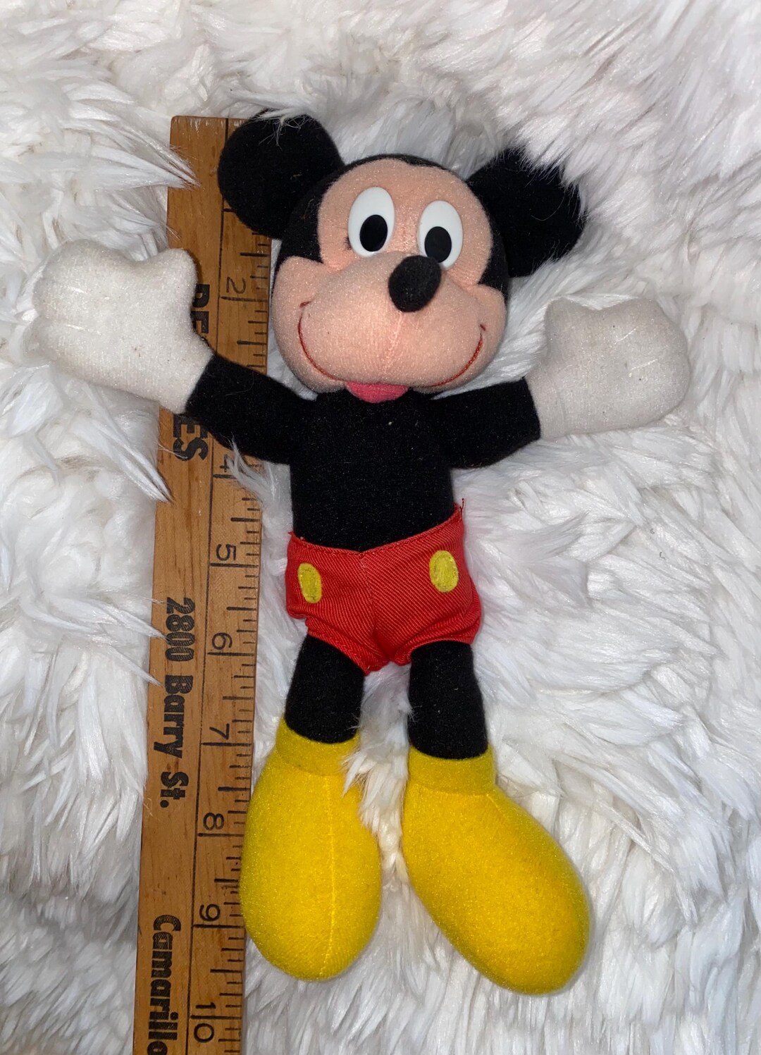Vintage Disney Mickey Mouse Plush Toy Applause - Etsy