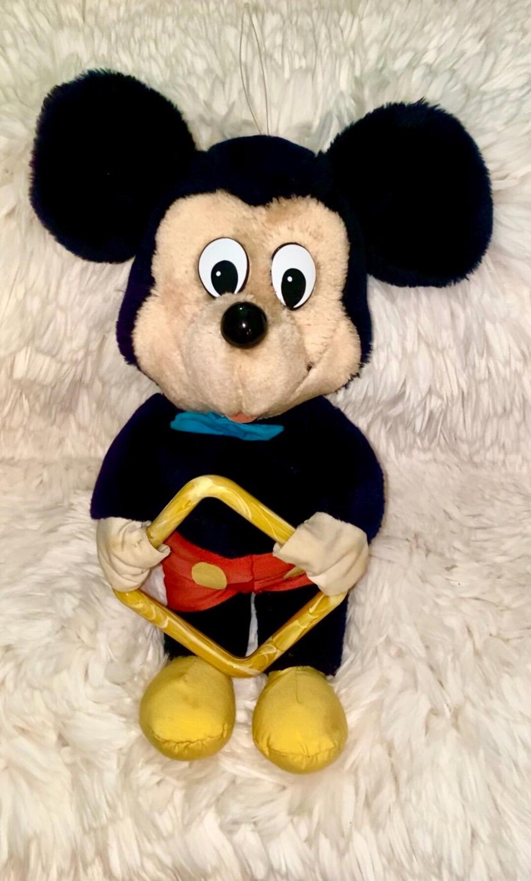 Vintage Disney Mickey Mouse 1970s Plush Toy - Etsy