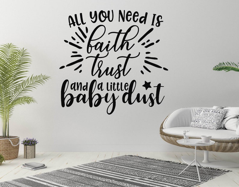 Baby Dust Svg File Cricut Explore And More Faith Trust And | Etsy