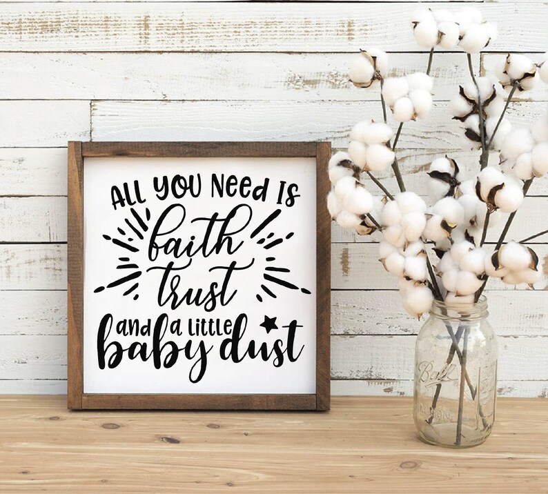 Baby Dust Svg File Cricut Explore And More Faith Trust And | Etsy