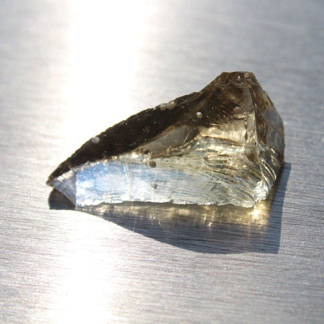 Andara Crystal Glass Champagne With Inclusions 7.80 G Monatomic 5D ...