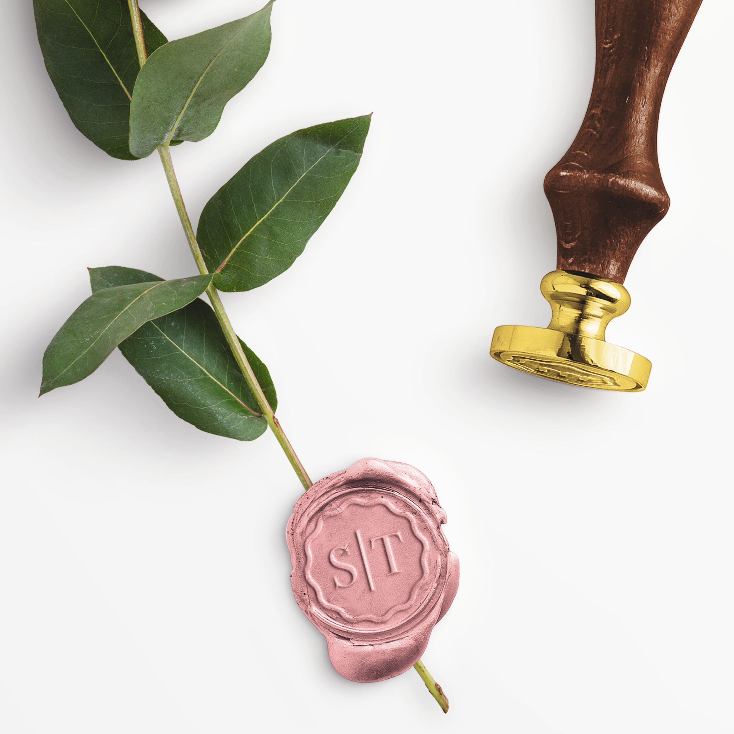 Personalized Initials Wax Seal Stamp - Custom Wedding Invitation - Wax ...