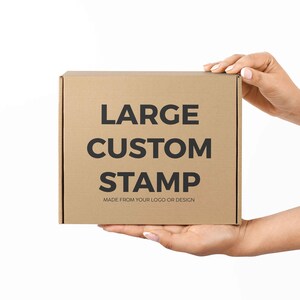 Large Custom Stamp - Large Packaging Stamp - Large Logo Stamp - Made ...