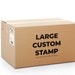 Large Custom Stamp - Large Packaging Stamp - Large Logo Stamp - Made ...