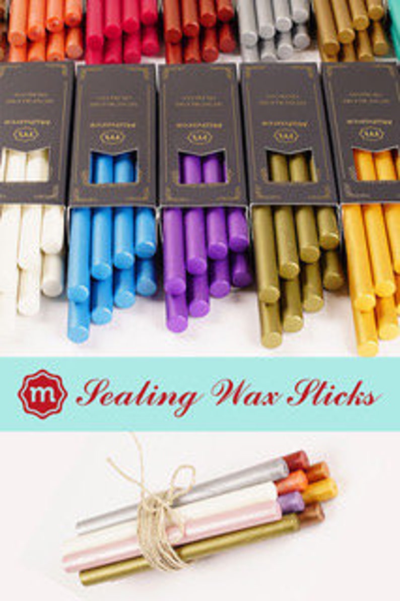 White Wax Seal Sticks Pack of 8 Sticks Wax Sealing Sticks - Etsy