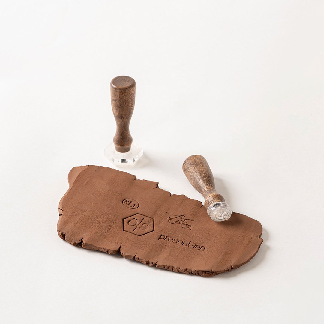 Custom Pottery Stamp, Personalized Clay Stamp, Ceramic Signature Stamp ...
