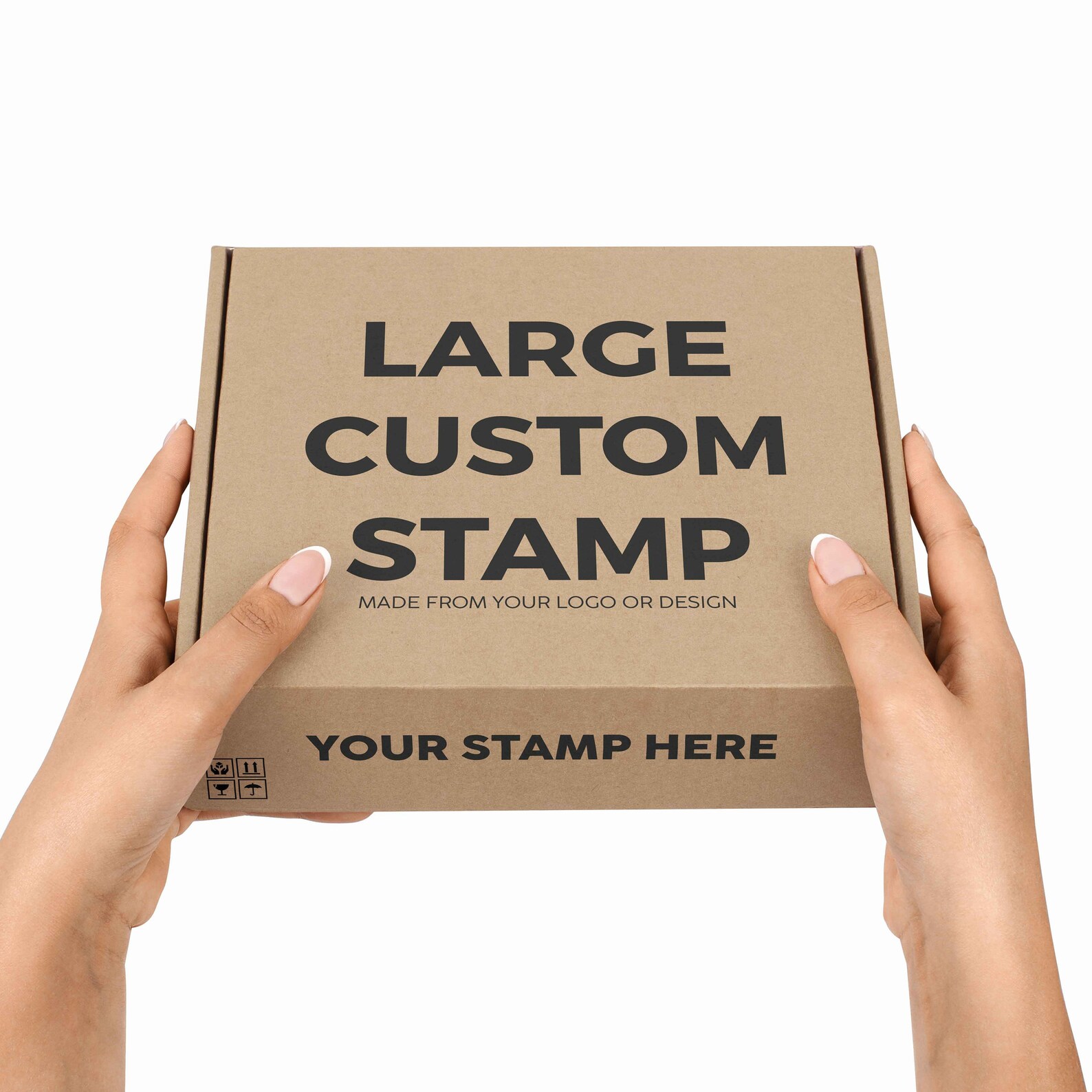 Large Custom Stamp Large Packaging Stamp Large Logo Stamp - Etsy